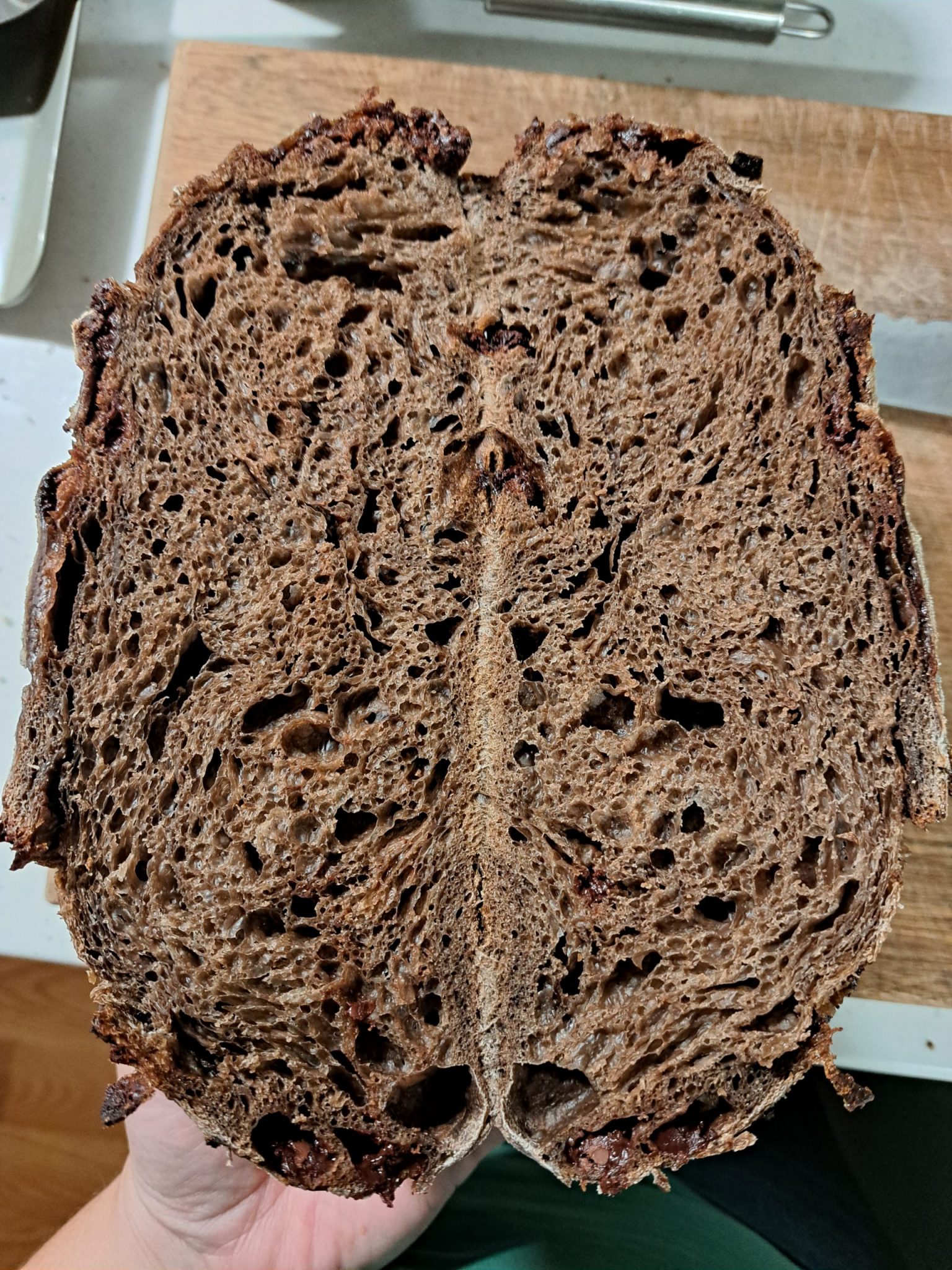 Double Chocolate Espresso Sourdough Bread - The Welder and His Wife